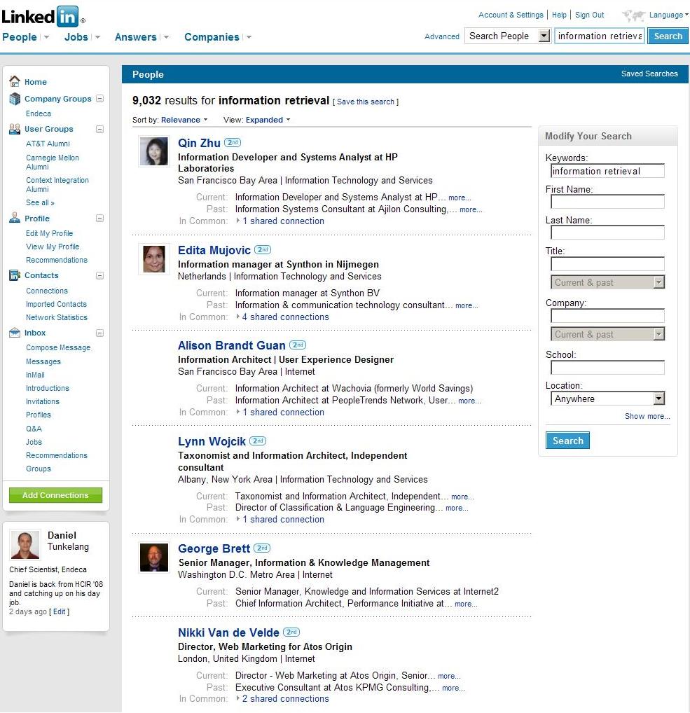 LinkedIn Launches New Search Platform – The Noisy Channel